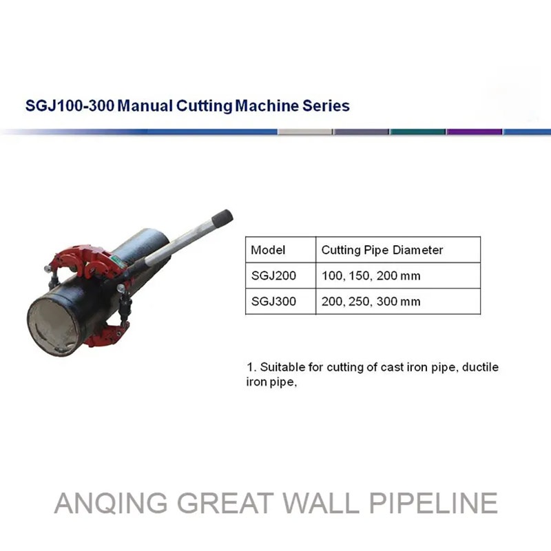 Manual pipe cutting machine